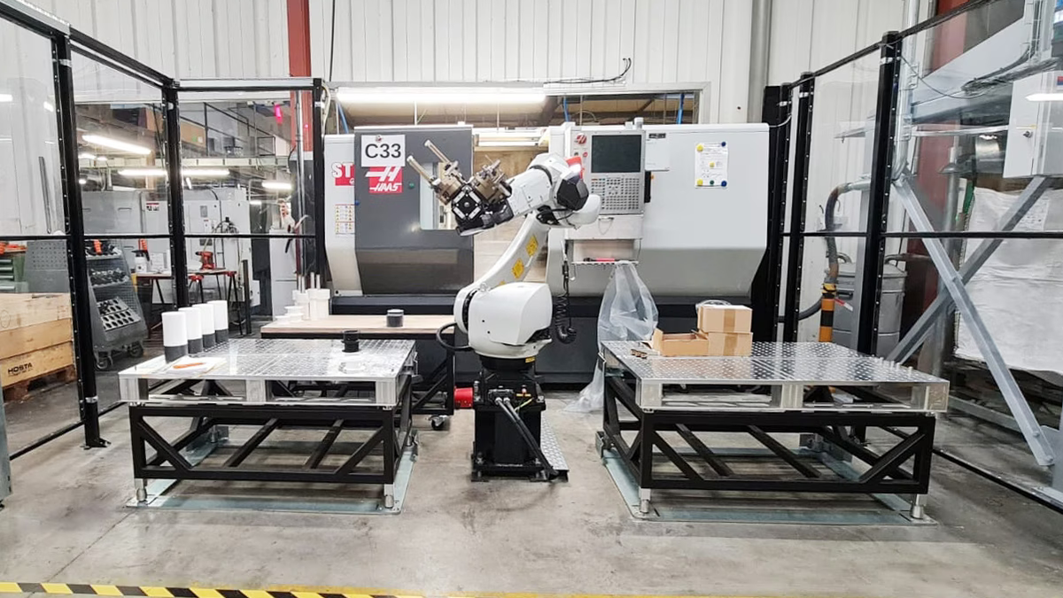 Automate your HAAS CNC machine - Robojob