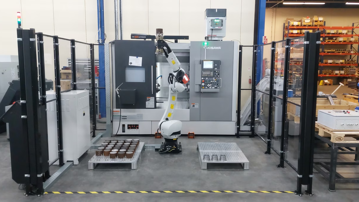RoboJob provides CNC automation for Takisawa CNC machines - Robojob