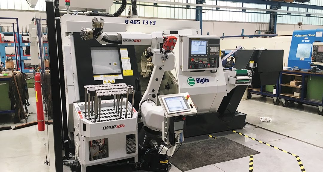 RoboJob provides CNC automation for Biglia CNC machines - RoboJob USA
