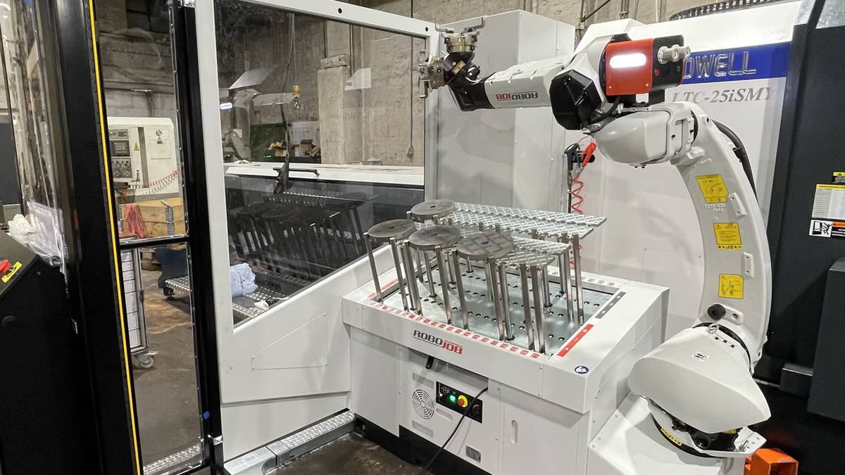 RoboJob provides CNC automation for Leadwell CNC machines - Robojob